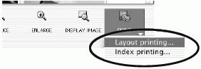 Procedure for printing from ImageBrowser
