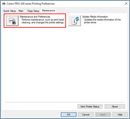Open the IJ Printer Assistant Tool in Windows - PRO-300