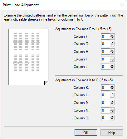 Manually Aligning the Print Head from a Windows PC - MX490 / MX492