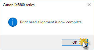 Aligning the Print Head Manually from a Windows PC - iX6820/iP8720