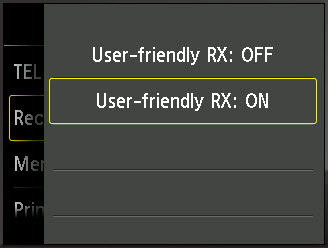 How to check or change Manual / Auto Switch and User-friendly RX