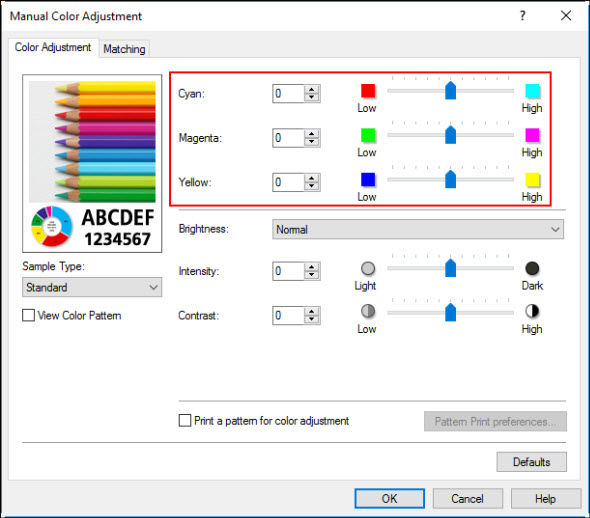 Adjust the Color Balance with the Color Sliders (Windows) - PRO-10 ...