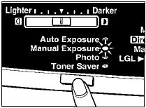 Adjusting the Copy Exposure