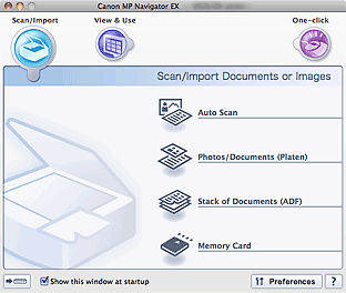 Scan With MP Navigator on a PIXMA MX882 to a Mac