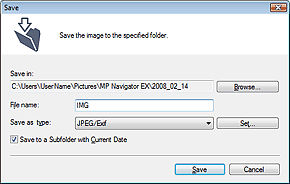 Scan using MP Navigator EX - MP560 (Windows)