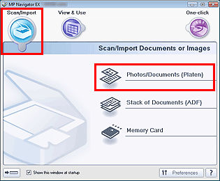 Scan using MP Navigator EX - MX340 (Windows)