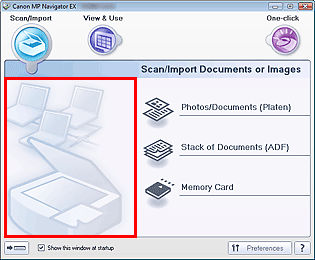 Scanning using the Operation Panel (Windows) - MX870