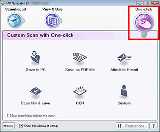 Scan using MP Navigator EX - MP970 (Windows)