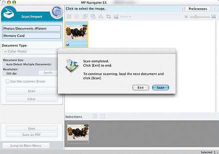 Scan using MP Navigator - MP610 (Mac OSX)
