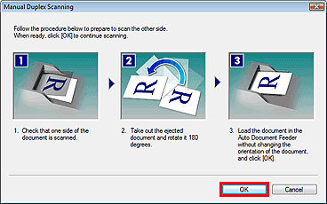 Batch (Automatic Document Feeder) scanning using MP Navigator EX on an ...
