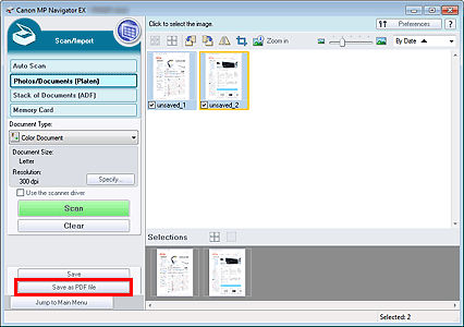 Scan using MP Navigator EX - MX420 (Windows)