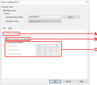 Setting up the Wireless LAN Settings Using the Wi-Fi Connection ...