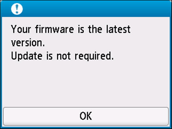 Update the Firmware from the Operation Panel - GX6020 / GX7020