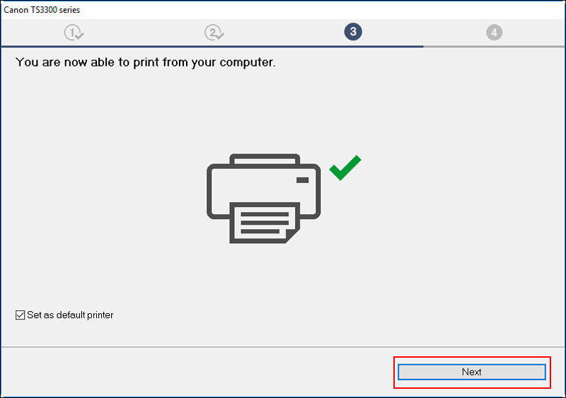 Set up the PIXMA TS3320 for use via USB - Windows