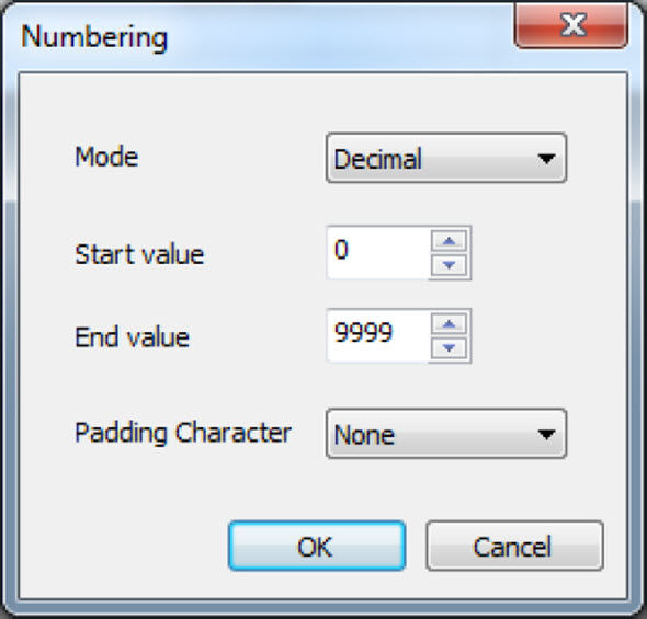 Mk2600PC - Creating Numbering