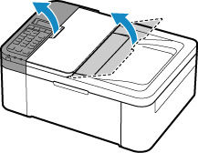 Support Code 2801 Appears (Paper Jammed Inside the ADF) - TR4520