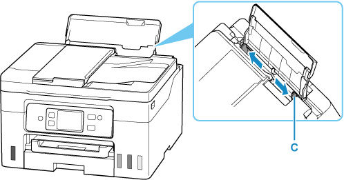 Load Photo Paper / Plain Paper in the Rear Tray - GX4020