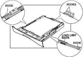 Loading paper in the cassette tray