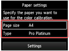 Performing Color Calibration Using the Operation Panel - imagePROGRAF ...