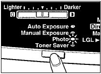 Adjusting the Copy Exposure