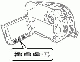 Playing back movies on the DC100 DVD camcorder