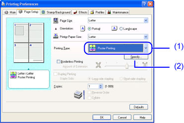 Use poster printing (Windows)