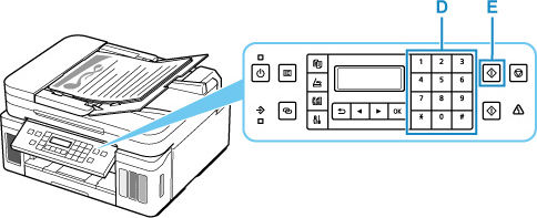 How to Send a Multi-page Fax from the Operation Panel - G7020