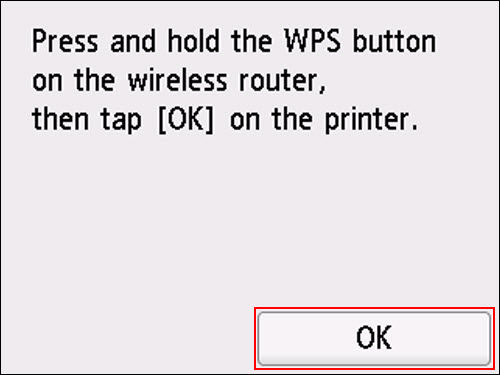 Connect the Printer to a Wireless Network via the WPS Push Button ...