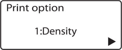 Adjusting the Printing Density - Mk1500