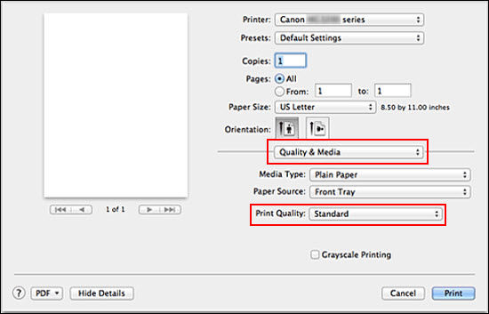 Adjust the Print Quality - MG3200 Series