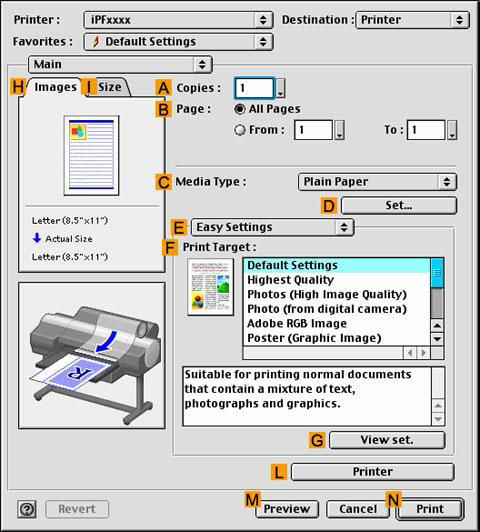 How to print with saved roll paper (rotate page to 90 degrees) MacOS 9