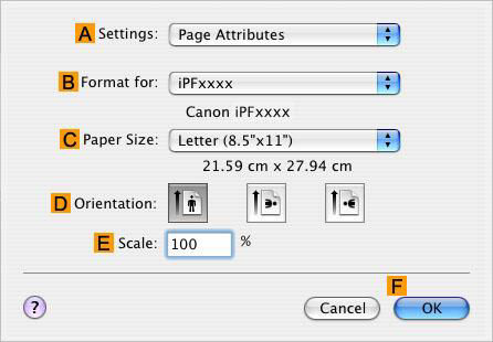 How to print with saved roll paper (rotate page to 90 degrees) Mac OSX