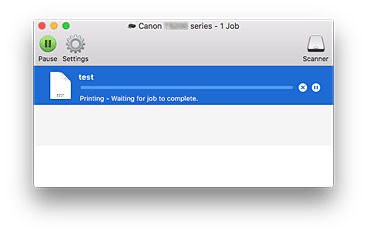 Display the Printing Status Screen on a Mac - TS202