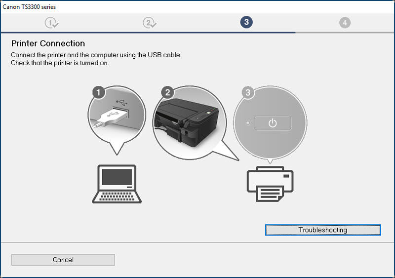 Set up the PIXMA TS3320 for use via USB - Windows