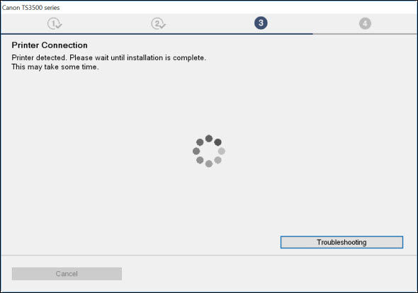 PIXMA TS3500 Series USB Setup - Windows