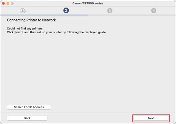 PIXMA TS3500 Series Wireless Setup Using a USB Cable - macOS