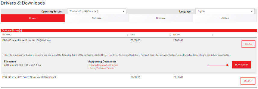Wi-Fi Connect of a PRO-100 for Windows