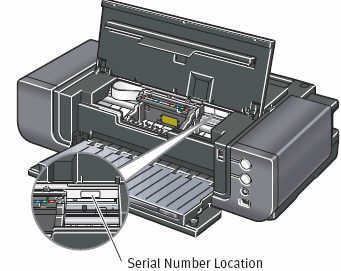 Locate the Serial Number Pro9500