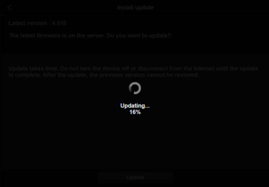 Firmware Update Procedure (Remote UI Method) - MX490 / MX492