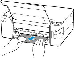 Removing Jammed Paper from the Rear Side - TS6420