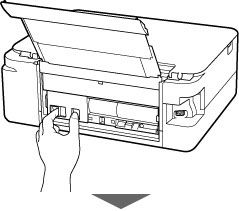 Removing Jammed Paper from the Rear Side - TS6420