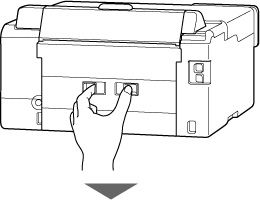 Remove Jammed Paper from the Rear Side of the Printer - GX5020