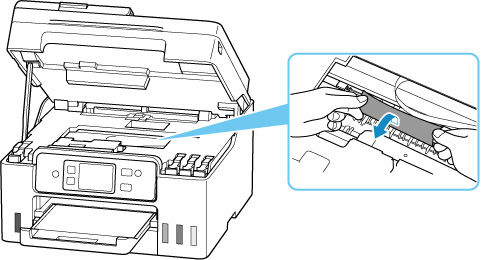 Remove Jammed Paper Inside the Printer - GX4020