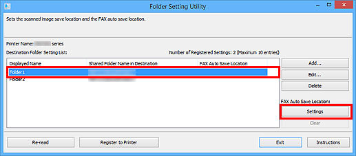 How to set a network folder as the destination for scanned images and ...