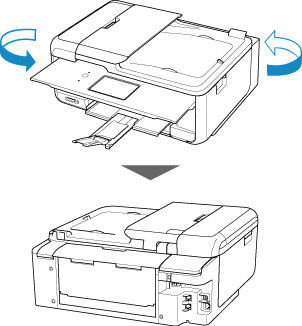 Removing Jammed Paper from the Rear Side - TR8620 / TR8620a /TR8622 ...