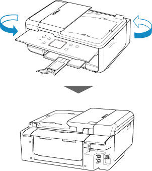 Removing Jammed Paper from the Rear Side - TR7520