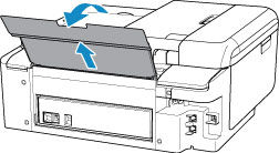 Removing Jammed Paper from the Rear Side - TR8620