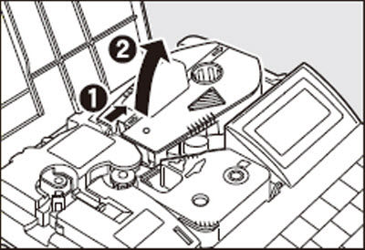 If a Tube or Label Tape Becomes Jammed - Mk2600
