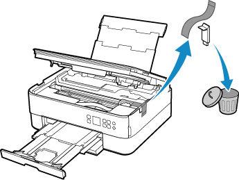 Support Code 1890 Appears (Shipping Tape, etc. is Still Attached) - TS5320