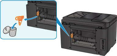 Support Code 1303 Appears (Paper Jammed Inside the Rear Cover) - MB2720
